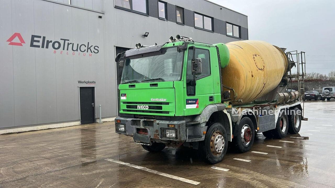 IVECO EUROTRAKKER 340 E 34 (MANUAL PUMP / POMPE MANUELLE / LAMES / BIG kamion s mešalicom za beton