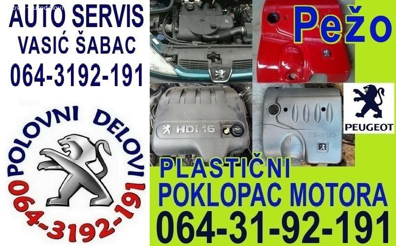 PEŽO PLASTIČNI POKLOPAC MOTORA PEUGEOT