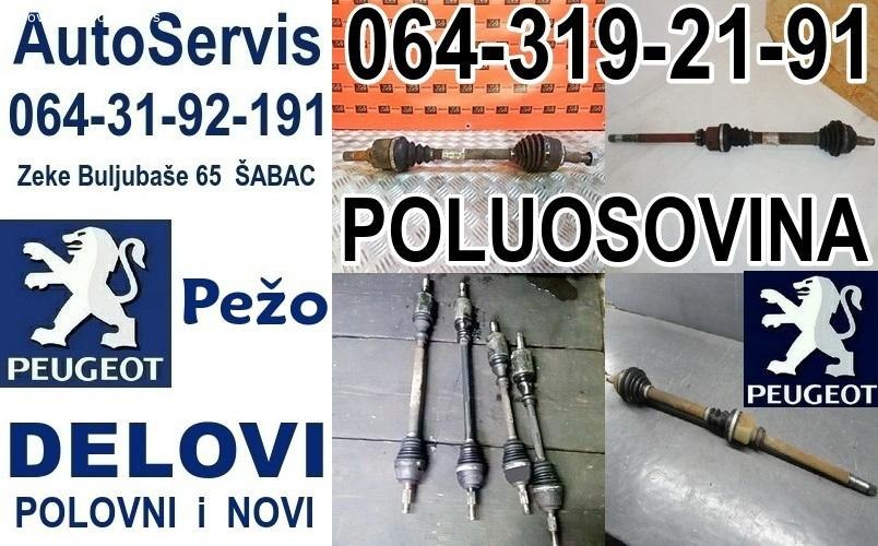 POLUOSOVINA PEŽO 407 607 406 807 307 306 206 106 PEUGEOT
