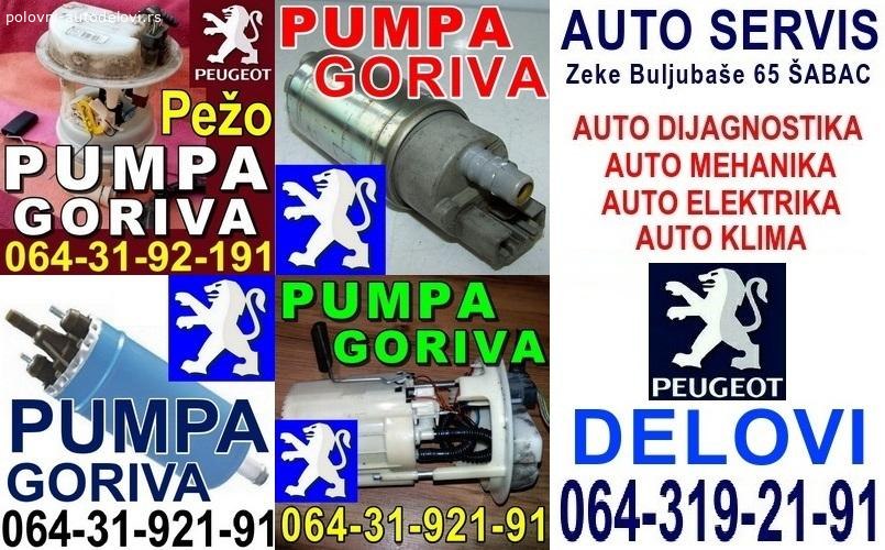 PUMPA GORIVA PEŽO 106 306 806 605 405 205 309 PEUGEOT