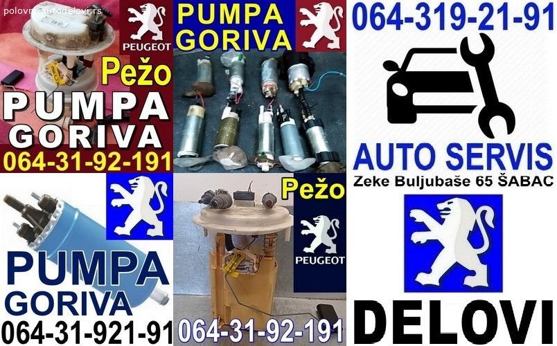 PUMPA GORIVA PEŽO 206 207 PARTNER 307 406 407 807 PEUGEOT