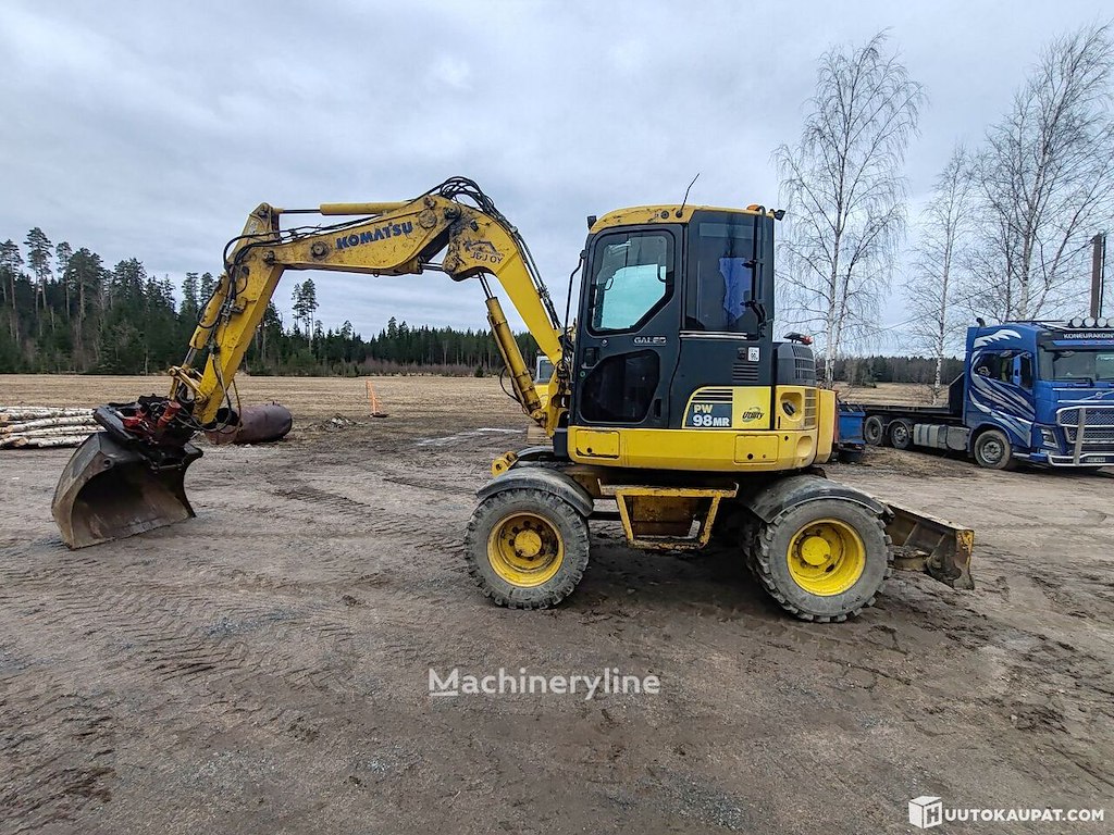 Prodaje se Komatsu PW98-MR6 excavator, 2007, 12,467 h, Marttila bager točkaš na aukciji