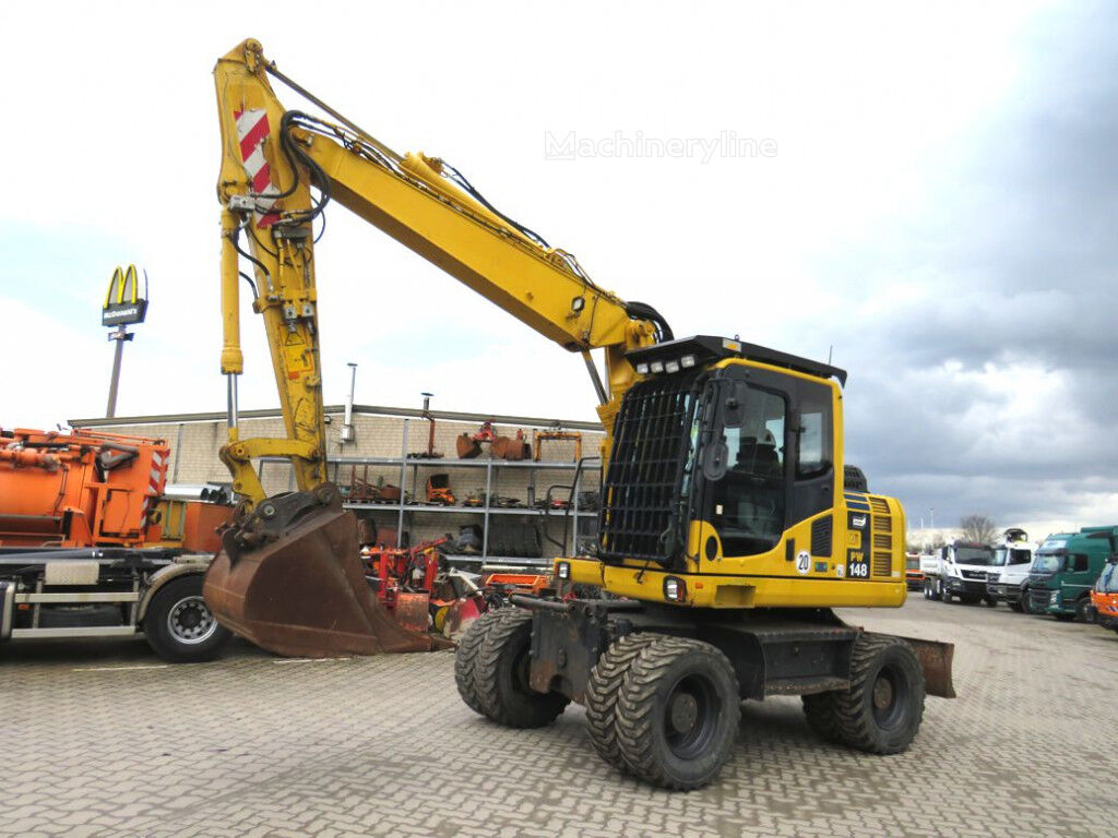 Komatsu Mobilbagger PW 148 - 8 Bagger 6.824h Deutsch top bager točkaš