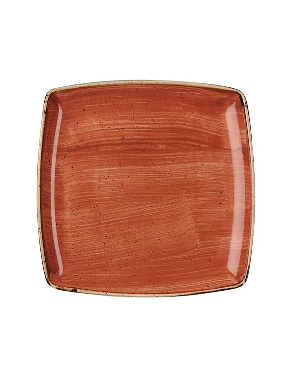 Tanjir plitki narandžasti 26 x 26 cm