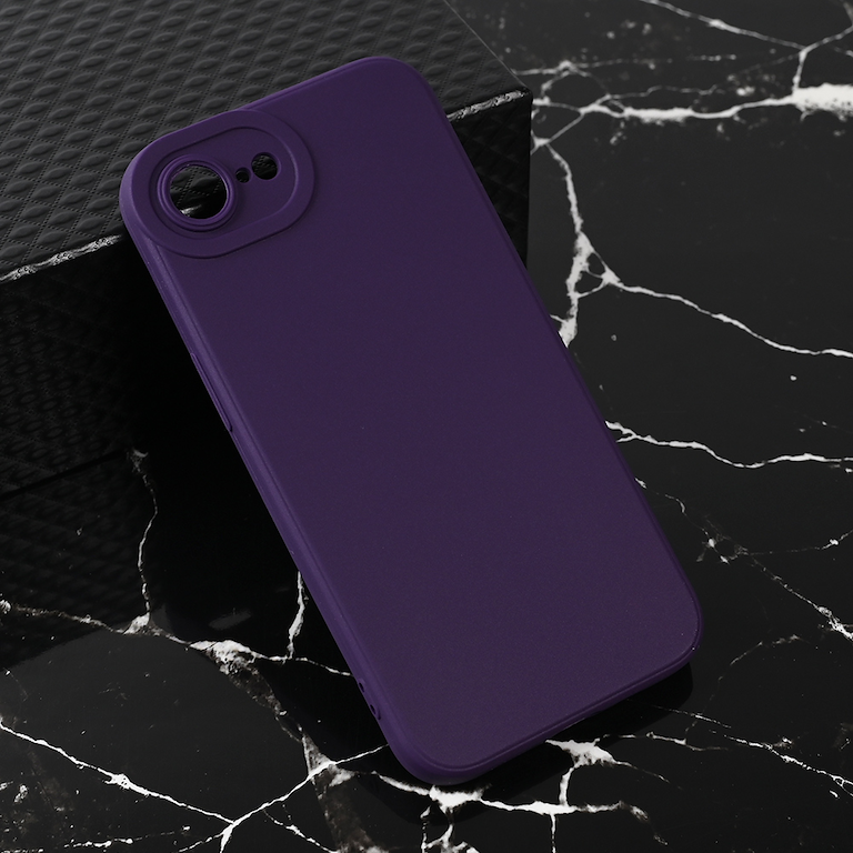 Zastitna maska (futrola) Teracell Giulietta - iPhone 16e/17e 6.1 mat tamno ljubicasta