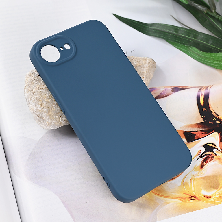 Zastitna maska (futrola) Teracell Soft Velvet - iPhone 16e/17e 6.1 plava