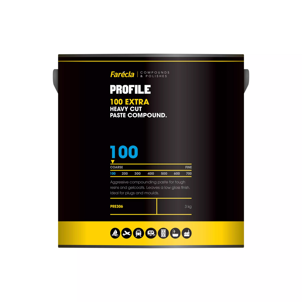 Profile 100 Ekstra gruba polir pasta 3kg (Farecla)