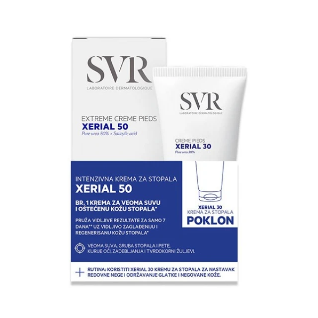 SVR PROMO XERIAL 50 INTENZIVNA KREMA ZA STOPALA 50ML + XERIAL 30 KREMA ZA STOPALA 50ML
Opis
INFORMACIJE
NALOG
SERVIS
KORISNI LINKOVI