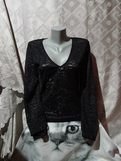 Goth cipkasta crna bluza M/L