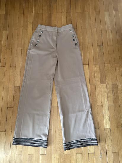 MANGO pantalone visoki struk
