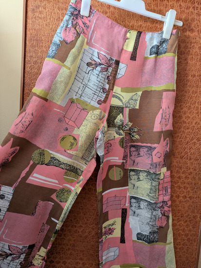 Vintage YU print pantalone
