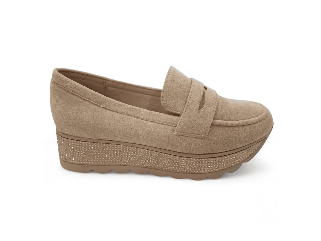 Udobna ženska cipela MJM198 beige suede