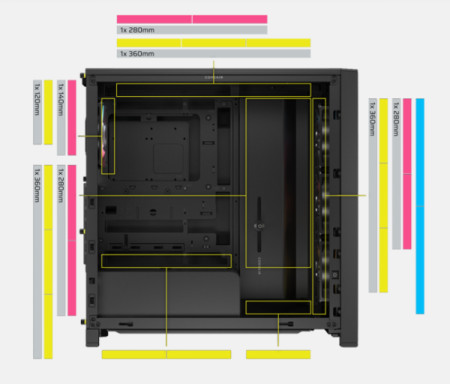 Corsair FRAME 4000D LCD RS ARGB Premium Mid-tower CC-9011326-WW