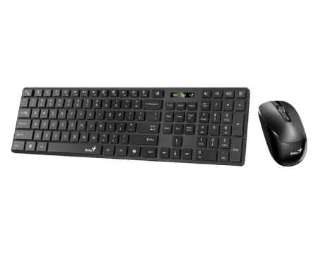GENIUS SlimStar 8250 Wireless USB YU crna tastatura+ miš