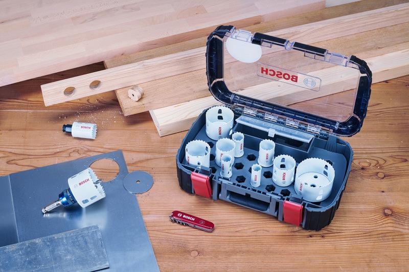 BOSCH 14-piece BiM Hole Saw Set, with Swiss army knife. - Testera za otvore hole saw box w FOC (061599760L)