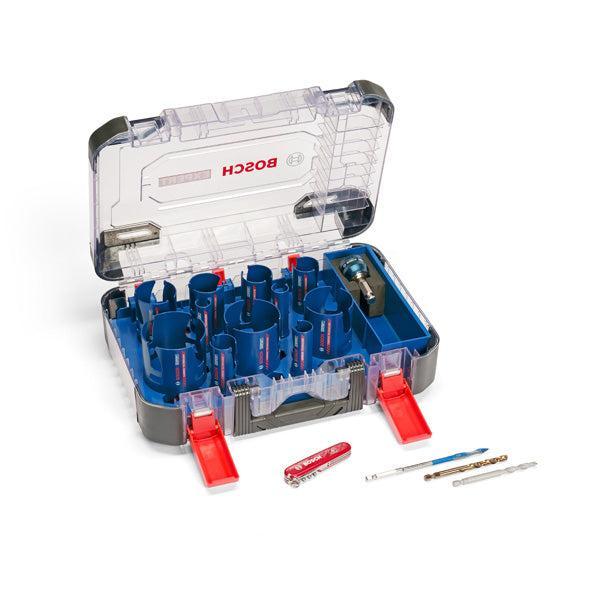 BOSCH 15pc EXPERT Construction Material set with FOC Swiss Army Knife - (061599763Y)