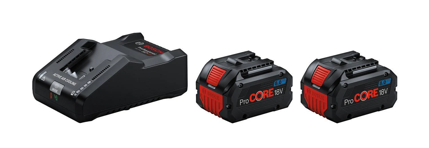 BOSCH 2 x ProCORE18V 8.0Ah + GAL 18V-160 - (1600A02T5P)