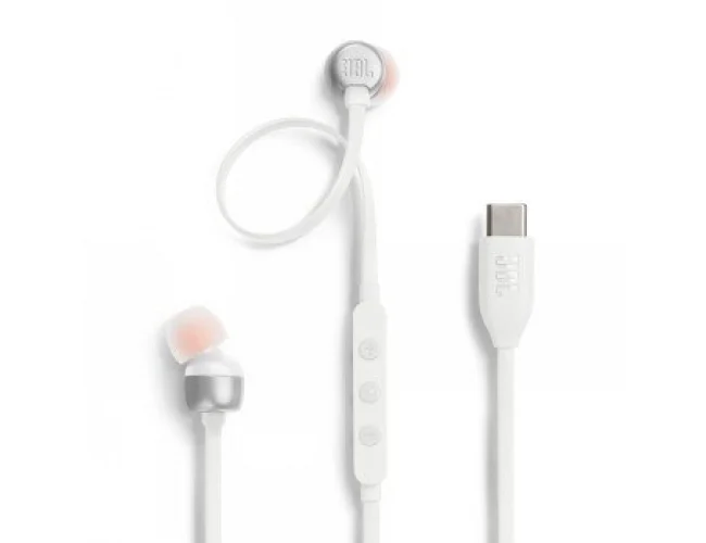 JBL Tune 310C (JBLT310CWHT) bubice USB-C bele