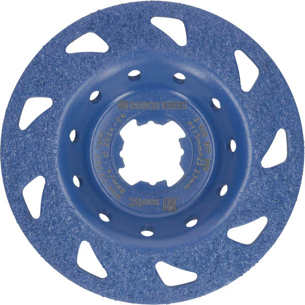 BOSCH EXPERT Multi Material Carbide glava za brušenje, fina, pod uglom, X-LOCK, 115 mm, 22,23 mm - Lončasti disk za brušenje EXPERT Carbide (2608901689)