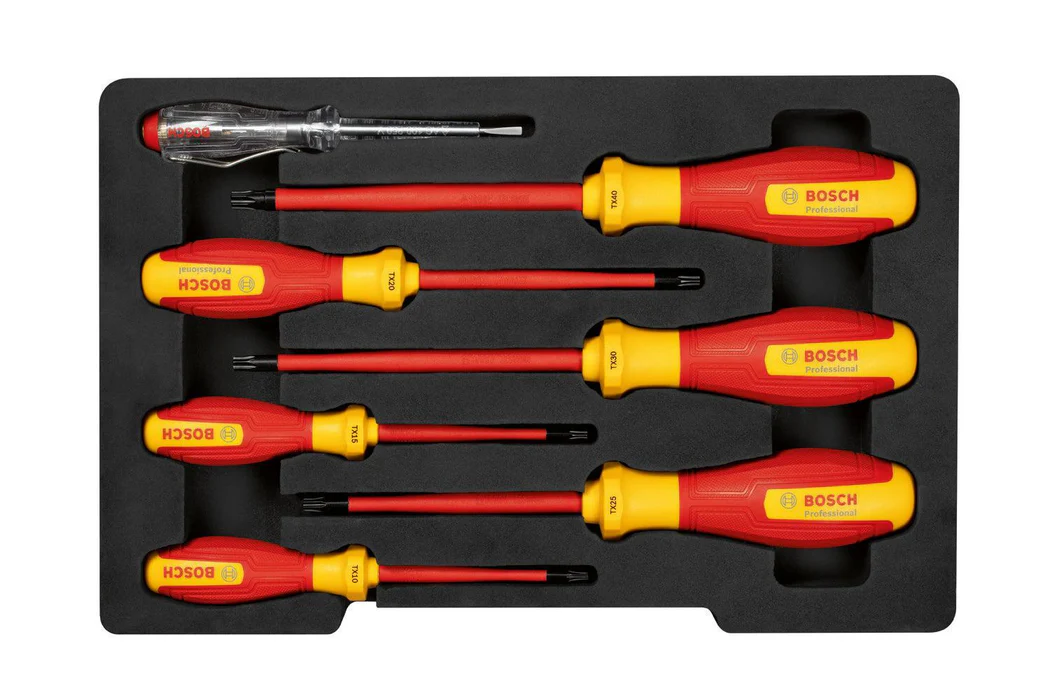 BOSCH Komplet VDE odvrtača TX 7 kom. - Odvrtač VDE Screwdriver Set TX 7pc (1600A02NF8)