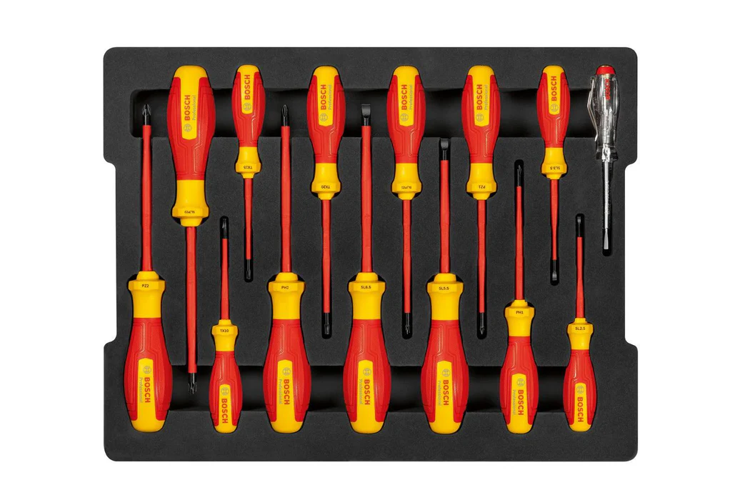 BOSCH Mešoviti komplet VDE odvrtača od 14 kom. - Odvrtač VDE Screwdriver Set mixed 14pc (1600A02NF9)