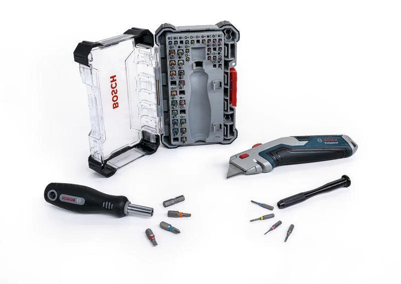 BOSCH Precision Bit Set + Utility Knife Kit - (061599766R)