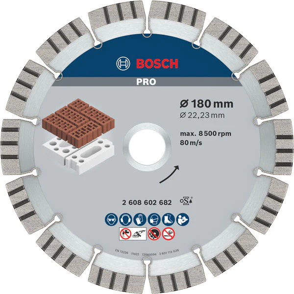 BOSCH PRO Abrasive dijamantska rezna ploča, 180×22,23 mm - Dij.rez.ploča Best for ABRASIVE180x22,23 (2608602682)