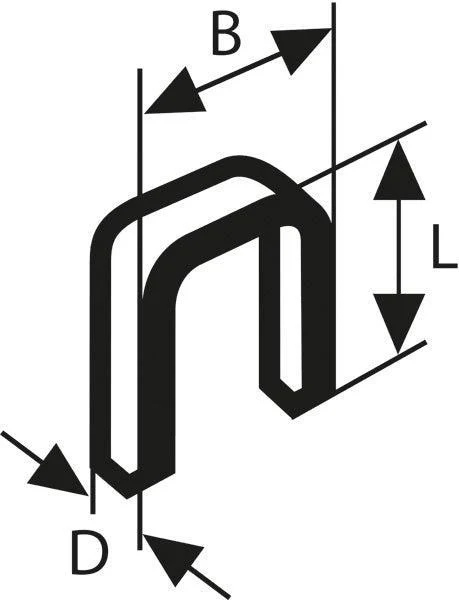 BOSCH Spajalica sa uskim leđima tip 55 obložena smolom - Spajalice sa us.leđimaTip55,obl.smolom26 (1609200388)