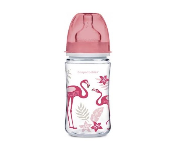 Flašica Široki Vrat 240ml PP 0m+ Canpol Babies Easy Start Jungle 35/227_cor