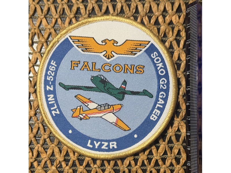 amblem Falcons avioni SOKO G2 Galeb ZLIN Z-526F