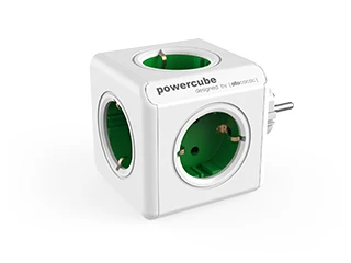 Allocacoc PowerCube (1100/DEORPC) 5 utičnica Zeleni