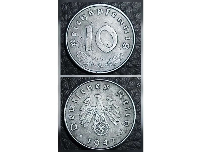 Nemačka 10 Reichspfennig 1941 A – original (Treći rajh)