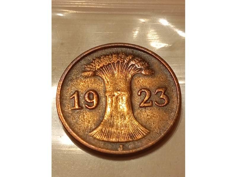 1 renten pfennig 1923g. J deutsches reich