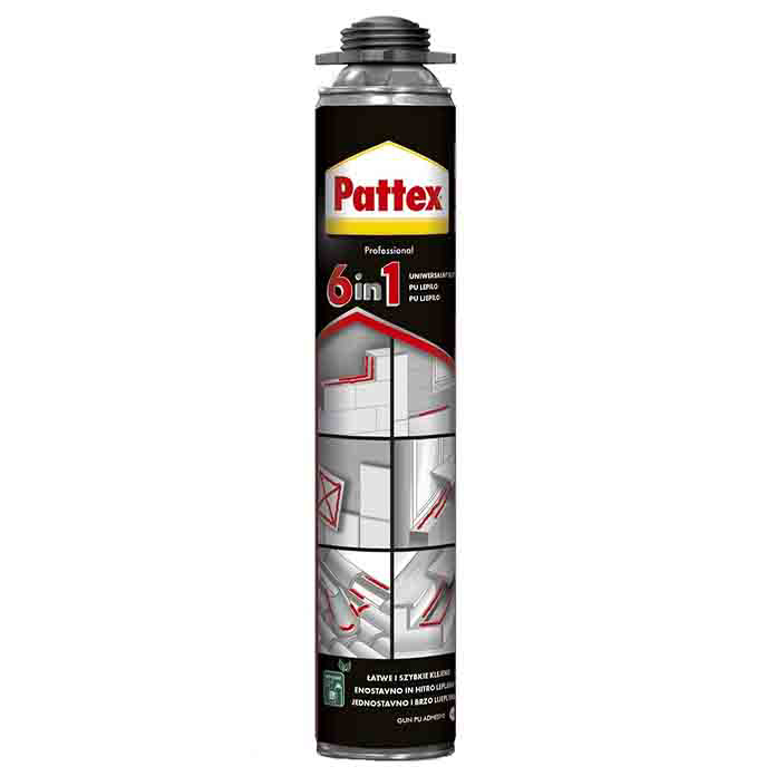 Pur pena Pattex 6 u 1 750ml za pištolj