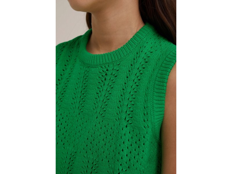 *WE FASHION* CROCHET ZELENI TOP