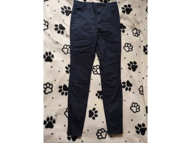 H&M Divided teget elastične pantalone, S M, zip detalji