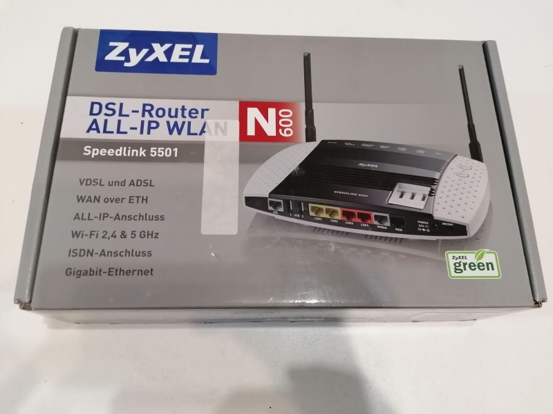 ZyXEL Speedlink 5501 WiFi Modem Router Built-in ADSL2+,
