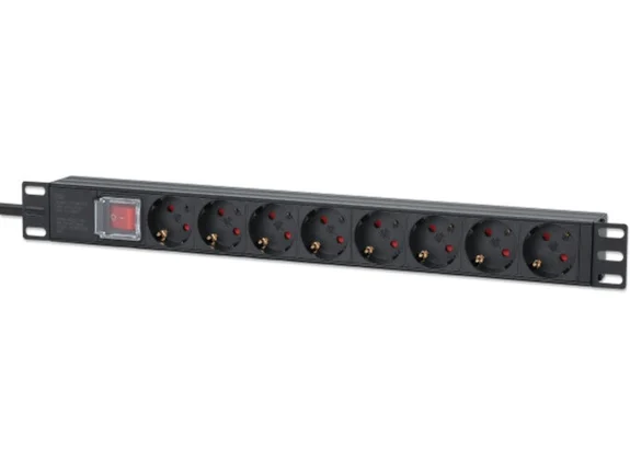 Intellinet PDU kabl 715126 19" 1U 8 utičnica 2 m