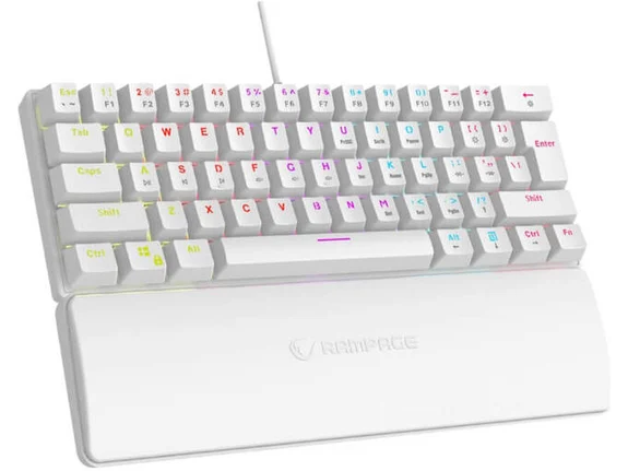Rampage Žična Gaming tastatura Plower K60 W US