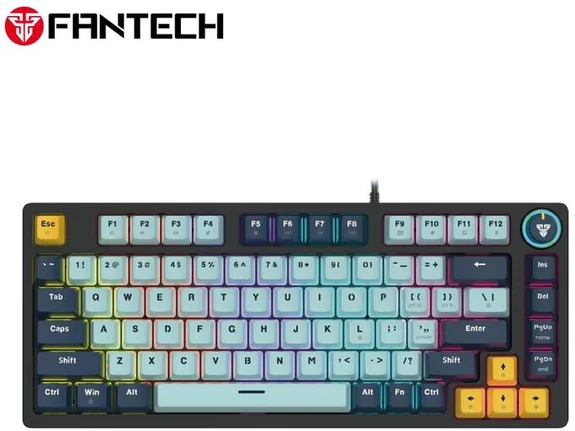 Fantech Žična Gaming tastatura MK875V2 Atom 81 Mizu SkyBlue
