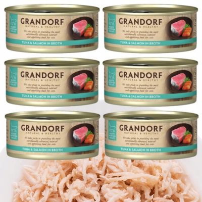 Grandorf Cat Grain Free Konzerva Fileti Tune & Losos 70g 5+1 gratis