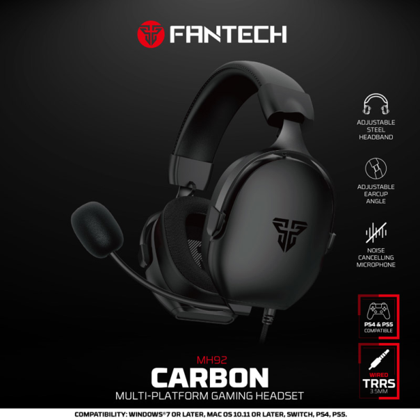 Slušalice Gaming Fantech MH92 Carbon white