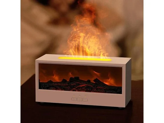 Difuzer Fireplace sa LED kaminom beli