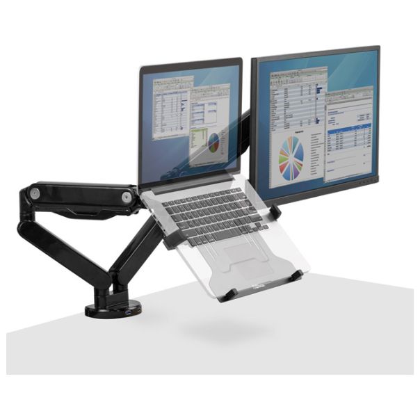FELLOWES Nosač za 2/3 monitora-Dodatak za laptop Platinum Series 8044101 crni