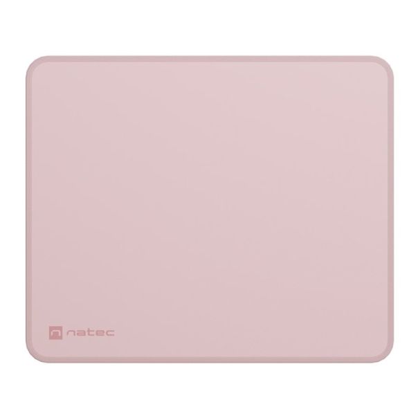 NATEC COLORS Podloga za miš 30 cm x 25 cm vodootporna Misty Rose