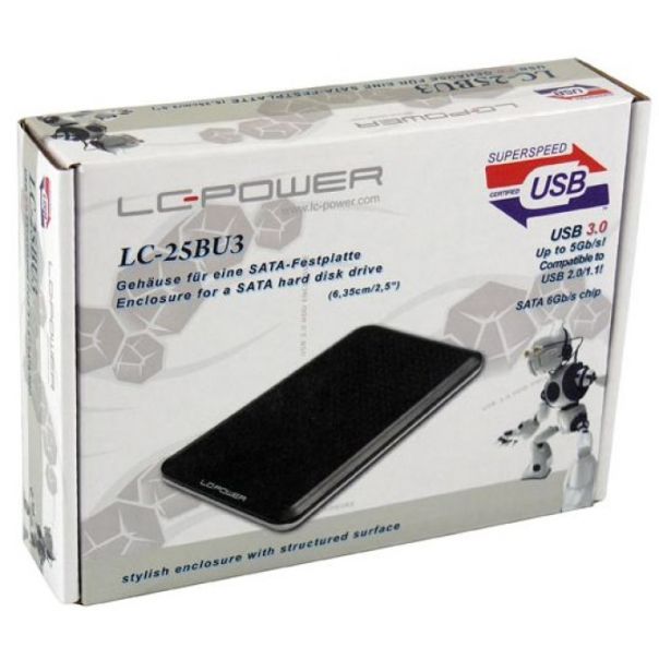 HDD Rack LC Power 2.5" LC-25BU3 SATA Black USB3.0