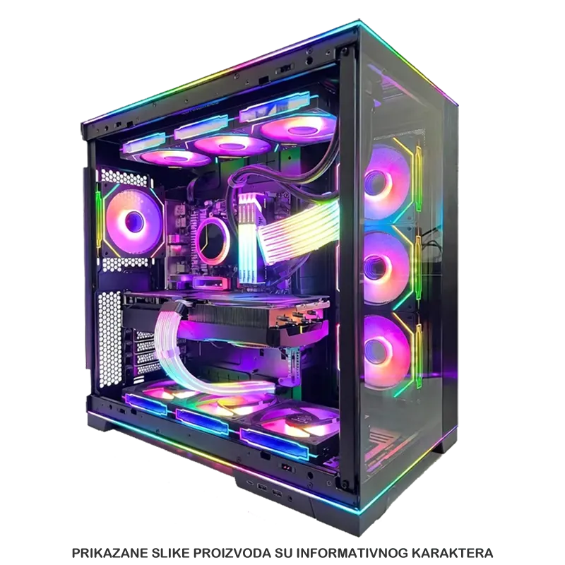 VIP Gaming Rage EVO računar - Ryzen 9 9900X3D, AIO 360 ARGB, RTX 5080 16GB, DDR5 32GB, 1TB SSD, X870, 1000W GOLD, O11 Dynamic EVO RGB, Win11