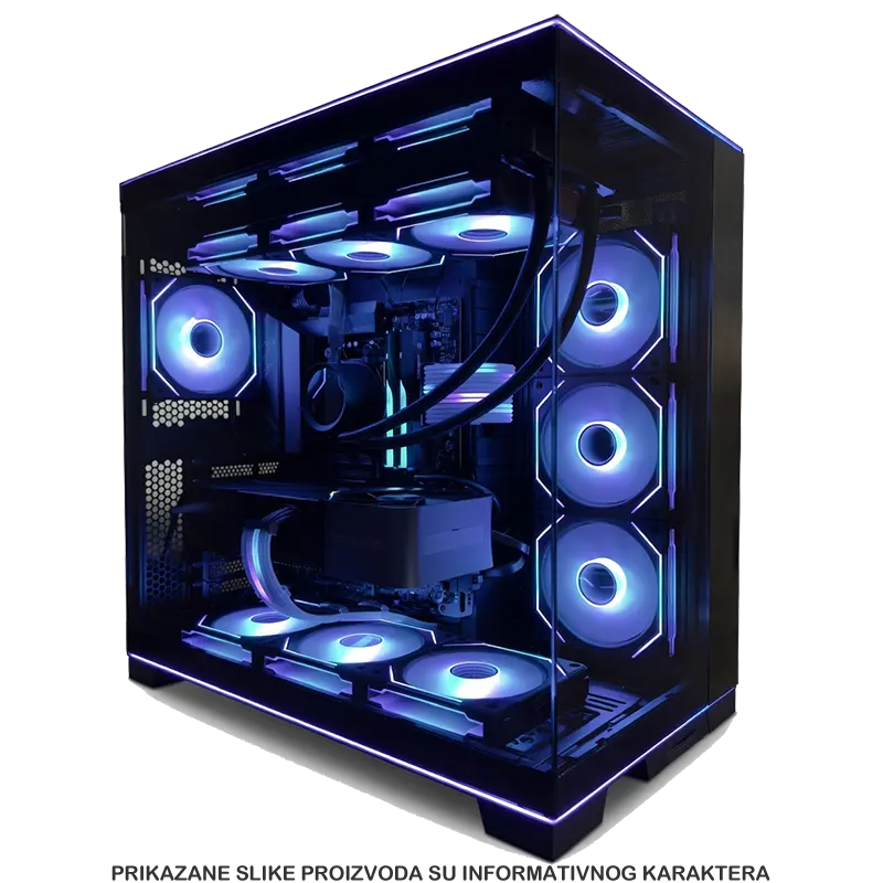 VIP Gaming Rage EVO računar - Ryzen 9 9900X, AIO 360 ARGB, RTX 5080 16GB, DDR5 32GB, 1TB SSD, X870, 1000W GOLD, O11 Dynamic EVO RGB Win11