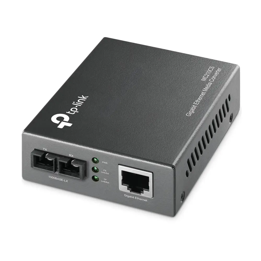 TP-Link Gigabit Single-Mode Media Converter do15km TL-MC210CS
