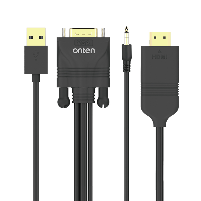 Adapter VGA + jack 3.5mm + USB 2.0 na HDMI 1.8m (OTN-5152) Onten